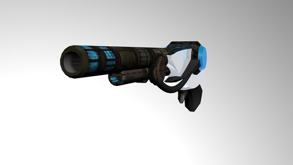 3ds max sci-fi gun