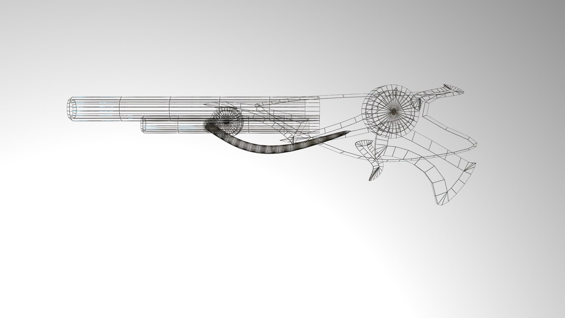 3ds Max Sci-fi Gun
