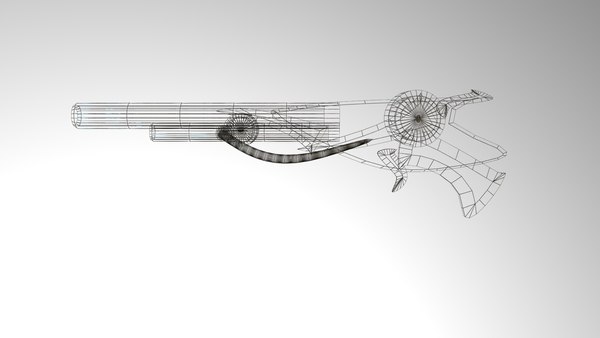 3ds max sci-fi gun