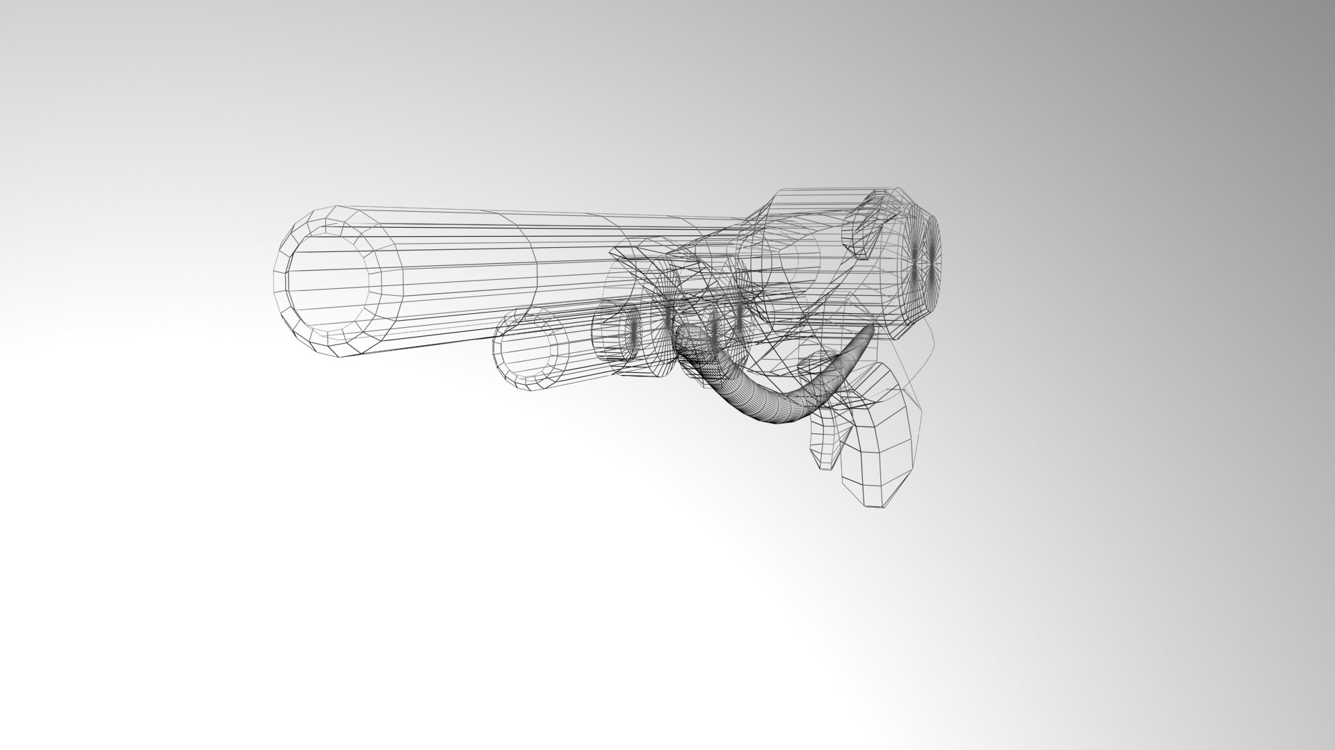 3ds Max Sci-fi Gun