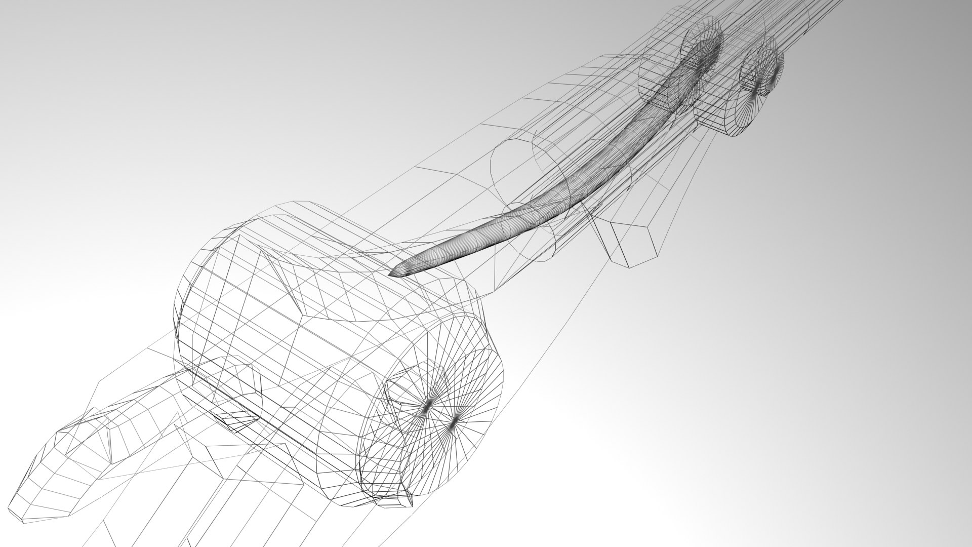3ds Max Sci-fi Gun