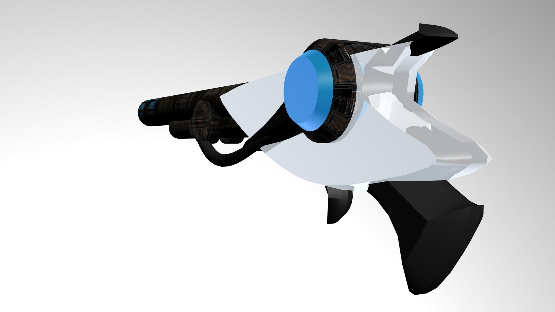 3ds Max Sci-fi Gun