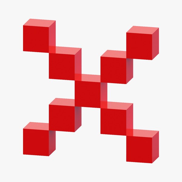3D Pixel Letter X - TurboSquid 1981980