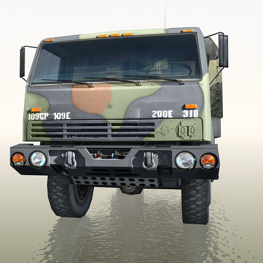 Military Truck M1078 Cargo 3d Model