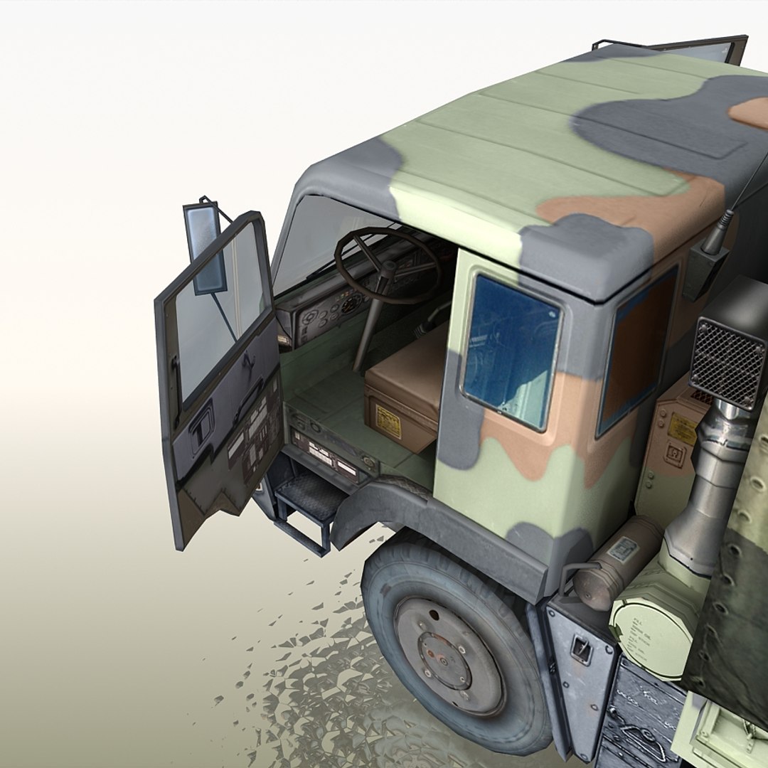 Military Truck M1078 Cargo 3d Model