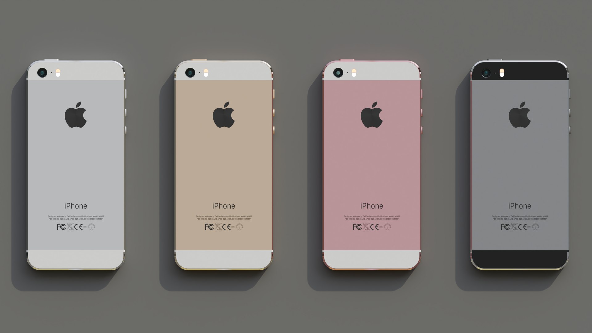 3D Iphone 5s In 4 Different Colors - TurboSquid 1956853
