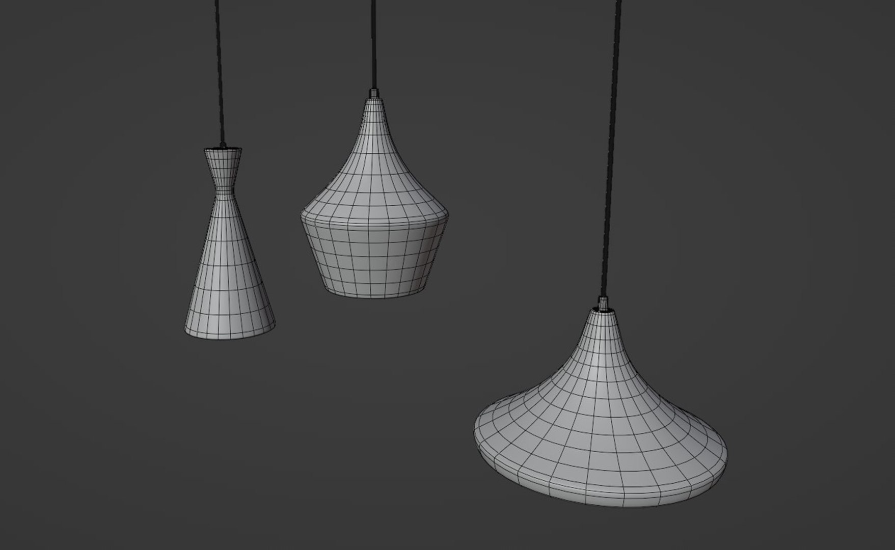Triple Lamps 3D Model - TurboSquid 2113805