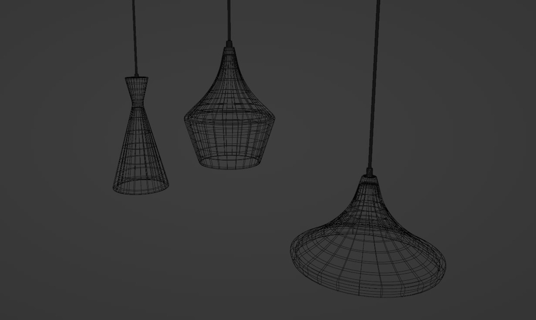 Triple Lamps 3D Model - TurboSquid 2113805