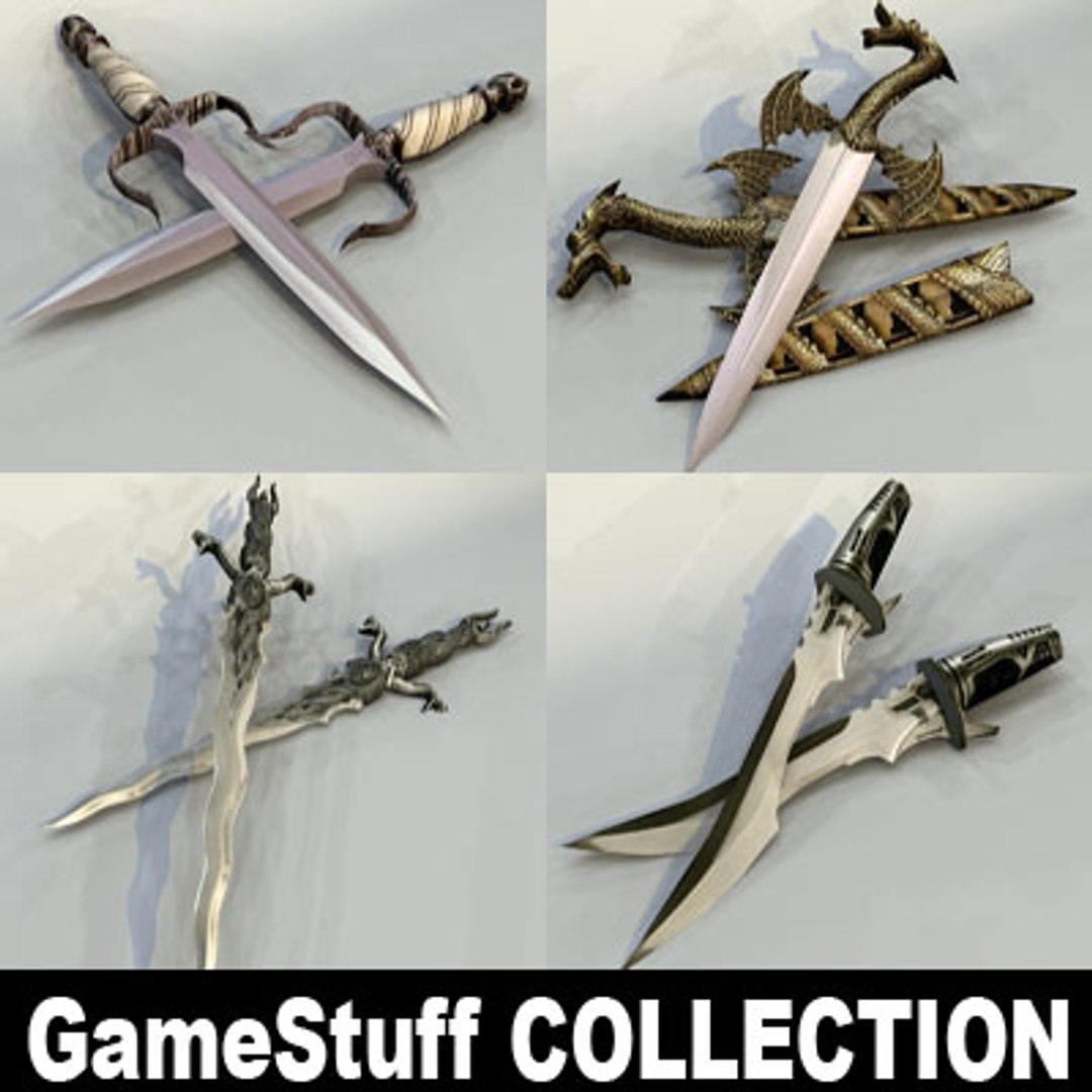 daggers pc ps2 3d model