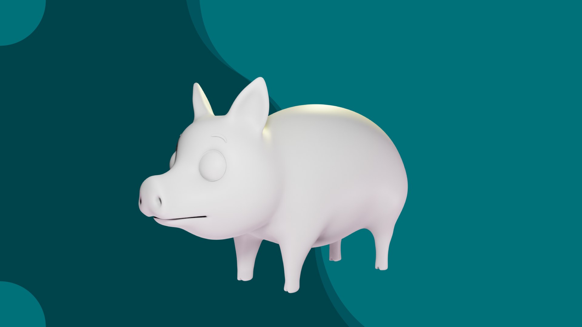 3D Pig 3D Cartoon Rigged Model - Blender Model - TurboSquid 2222021