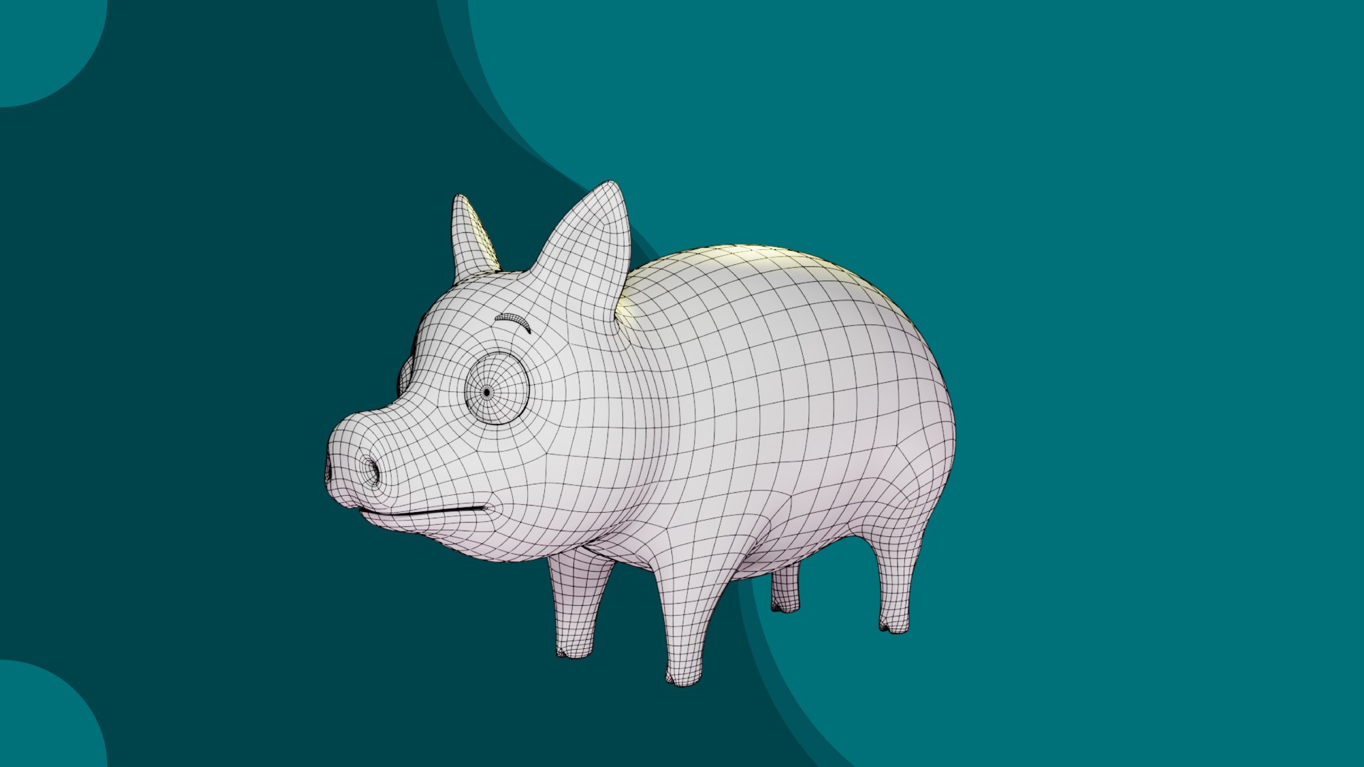 3D Pig 3D Cartoon Rigged Model - Blender Model - TurboSquid 2222021