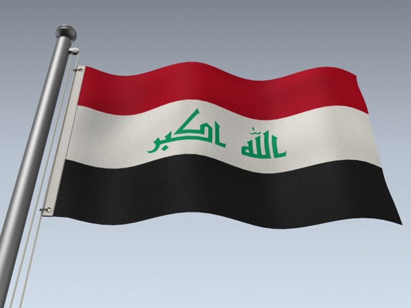 3d Model Official Flag Iraq