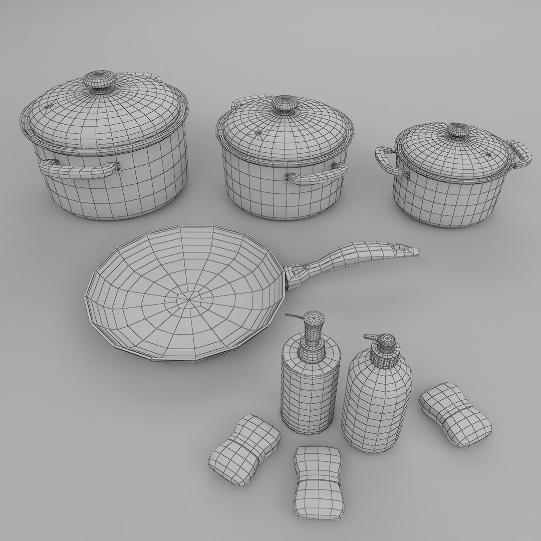 Kitchen Utensils 3D Model - TurboSquid 1428747