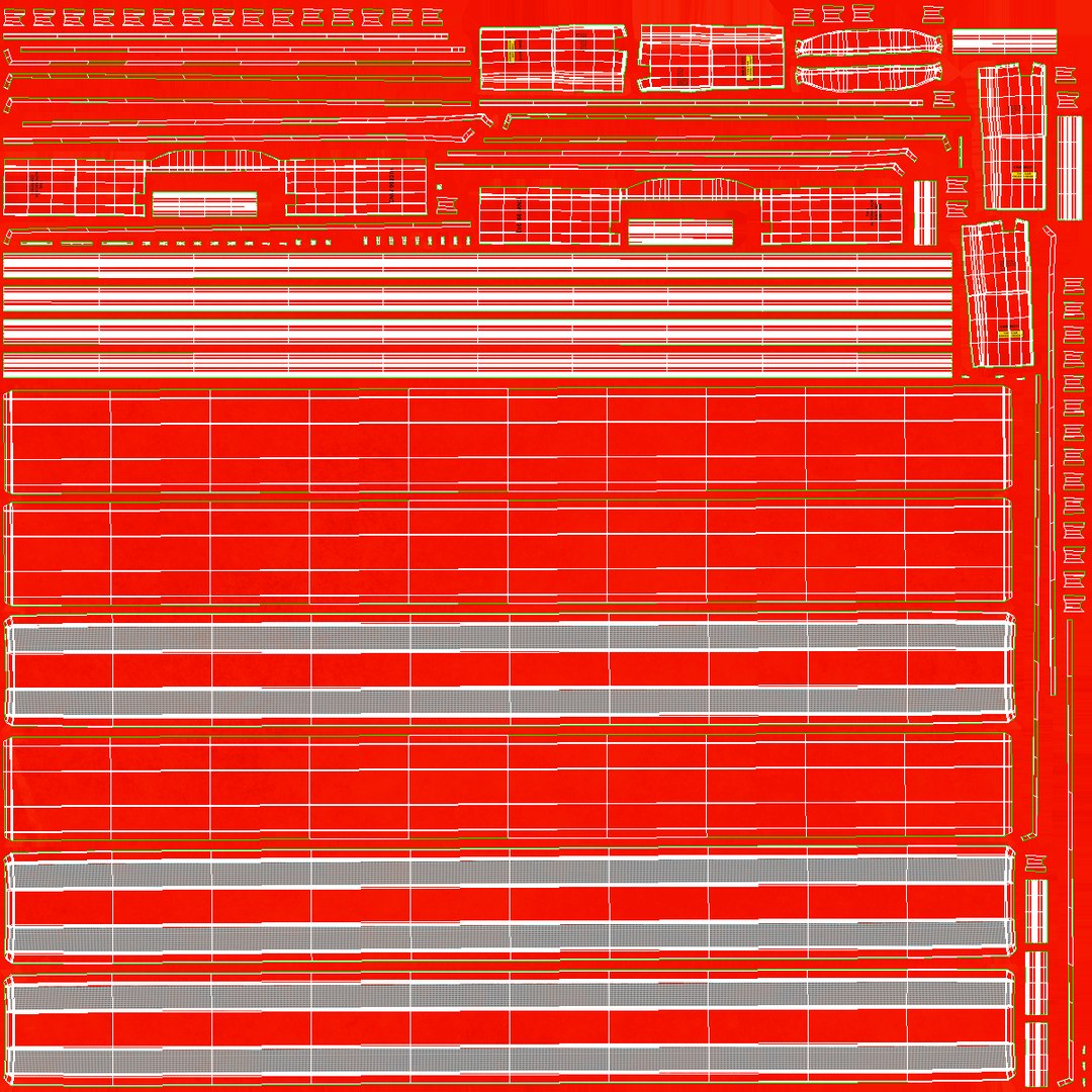 Generic Tri Level Autorack Train Car Red 3D - TurboSquid 2304559