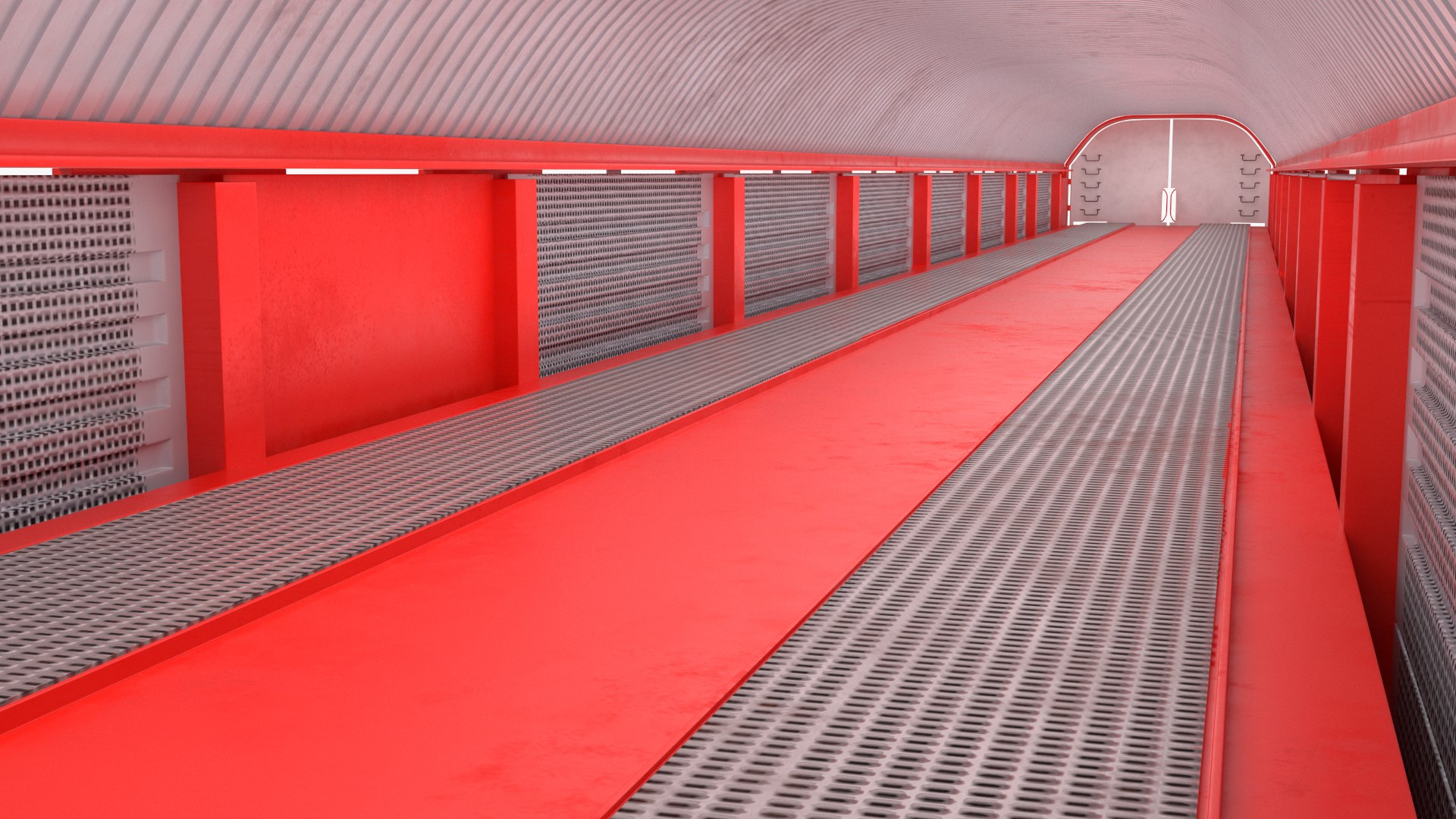 Generic Tri Level Autorack Train Car Red 3D - TurboSquid 2304559