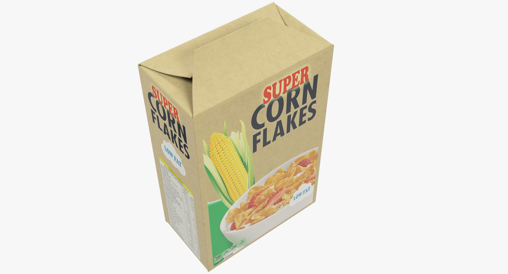Corn Flakes Pack 3D Model - TurboSquid 1393926