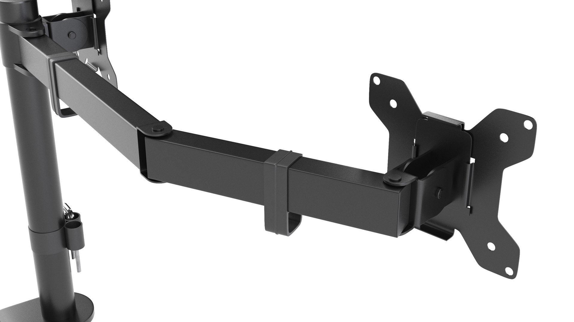 Triple Monitor Arm 3D Model - TurboSquid 2388652