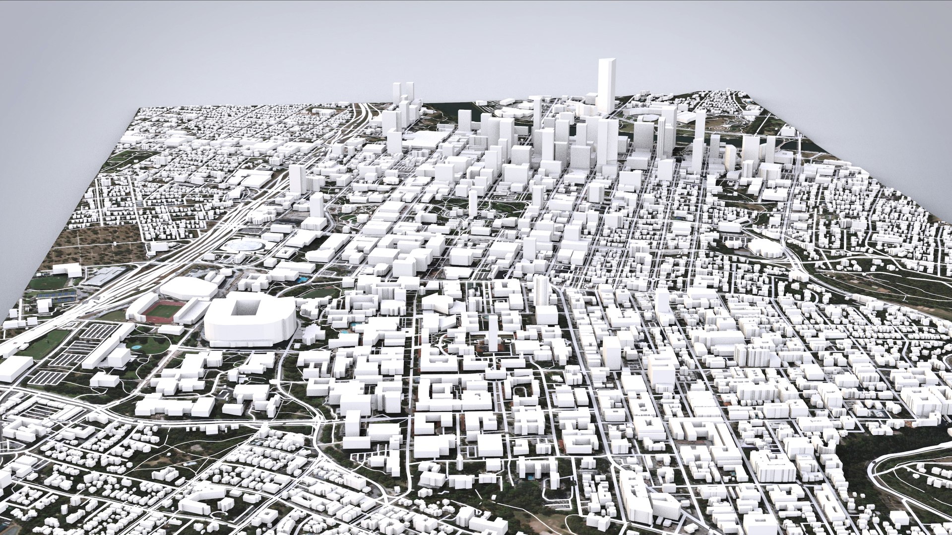 3D Cityscape Austin Texas USA Model - TurboSquid 1800130