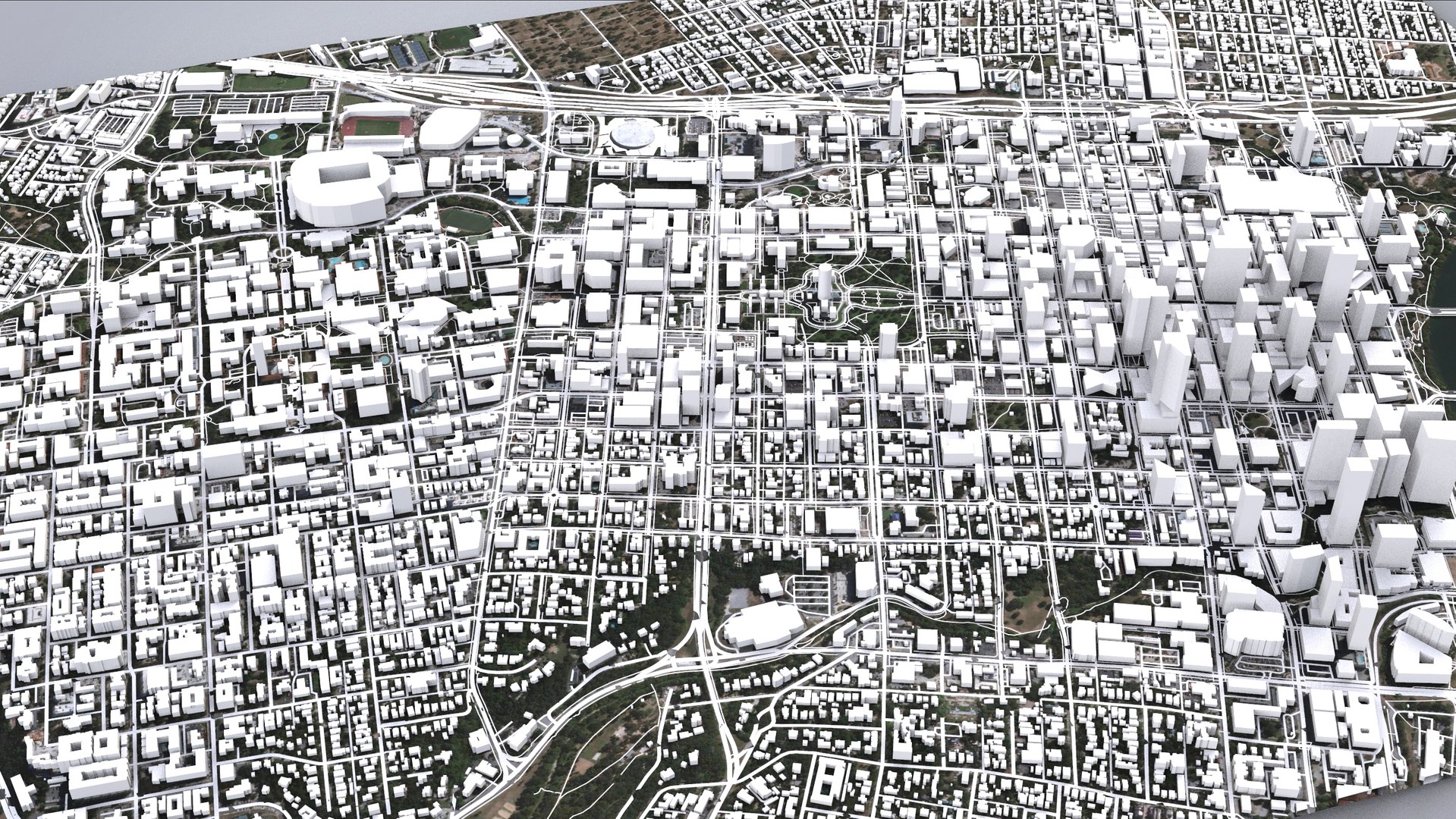 3D Cityscape Austin Texas USA Model - TurboSquid 1800130