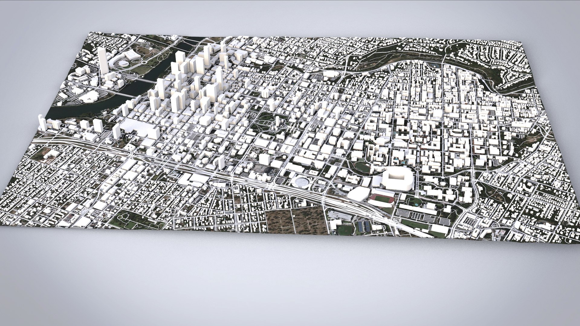 3D Cityscape Austin Texas USA Model - TurboSquid 1800130