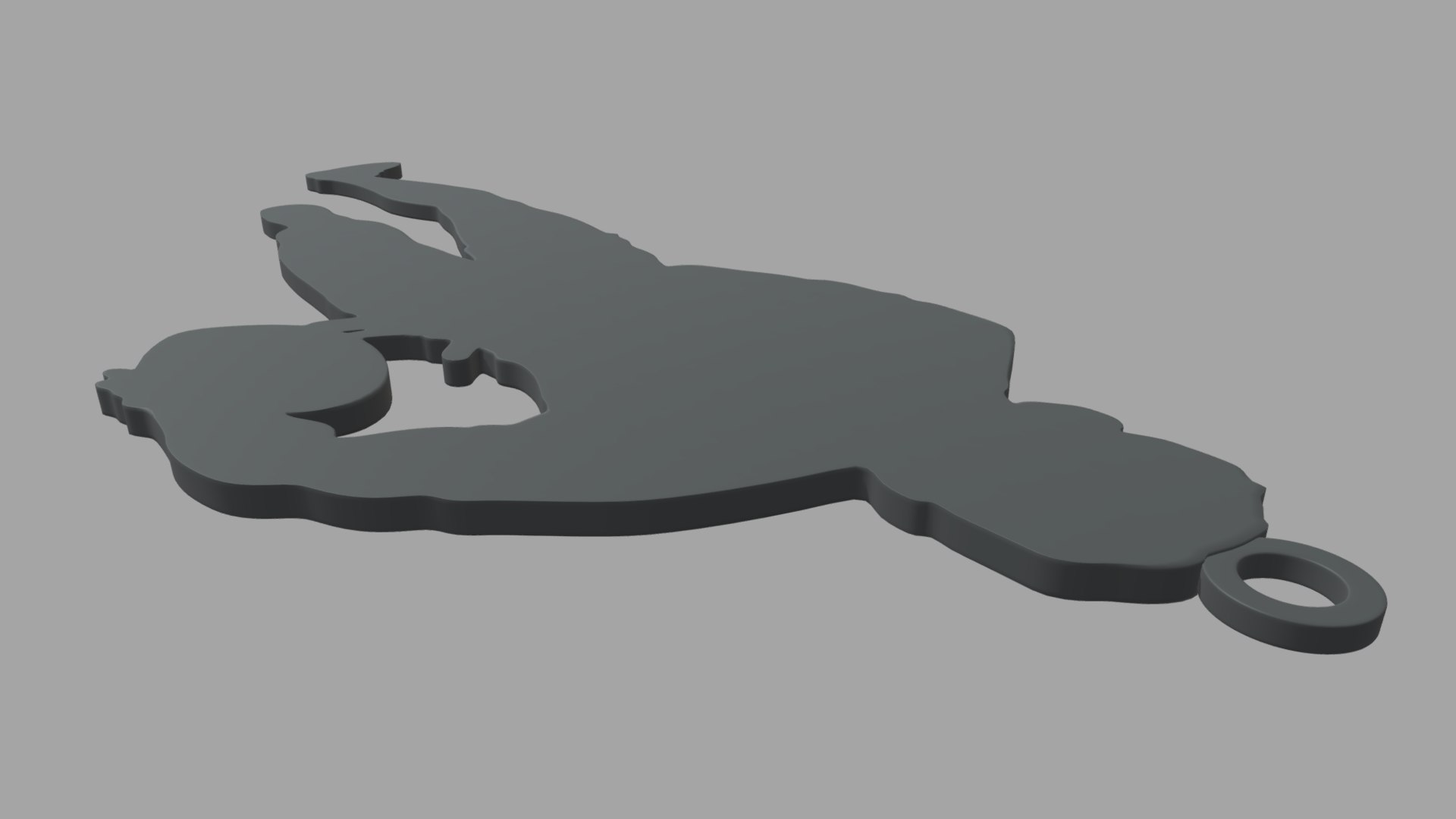 3D Rugby Key Ring Chain 01 - TurboSquid 2350598