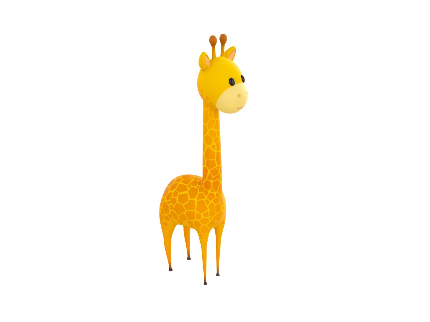 3D Giraffe Character - TurboSquid 1640213