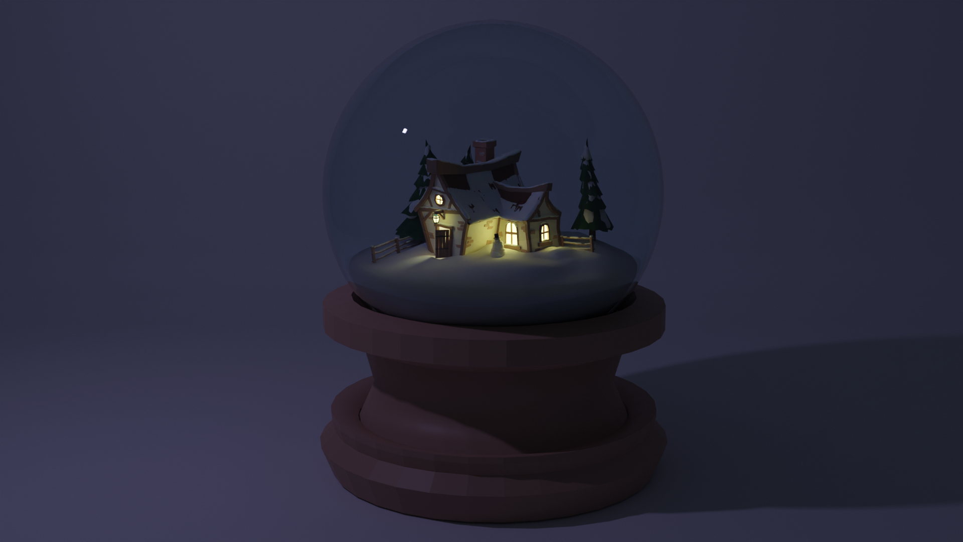 3D Winter Snow Globe Model - TurboSquid 2038817