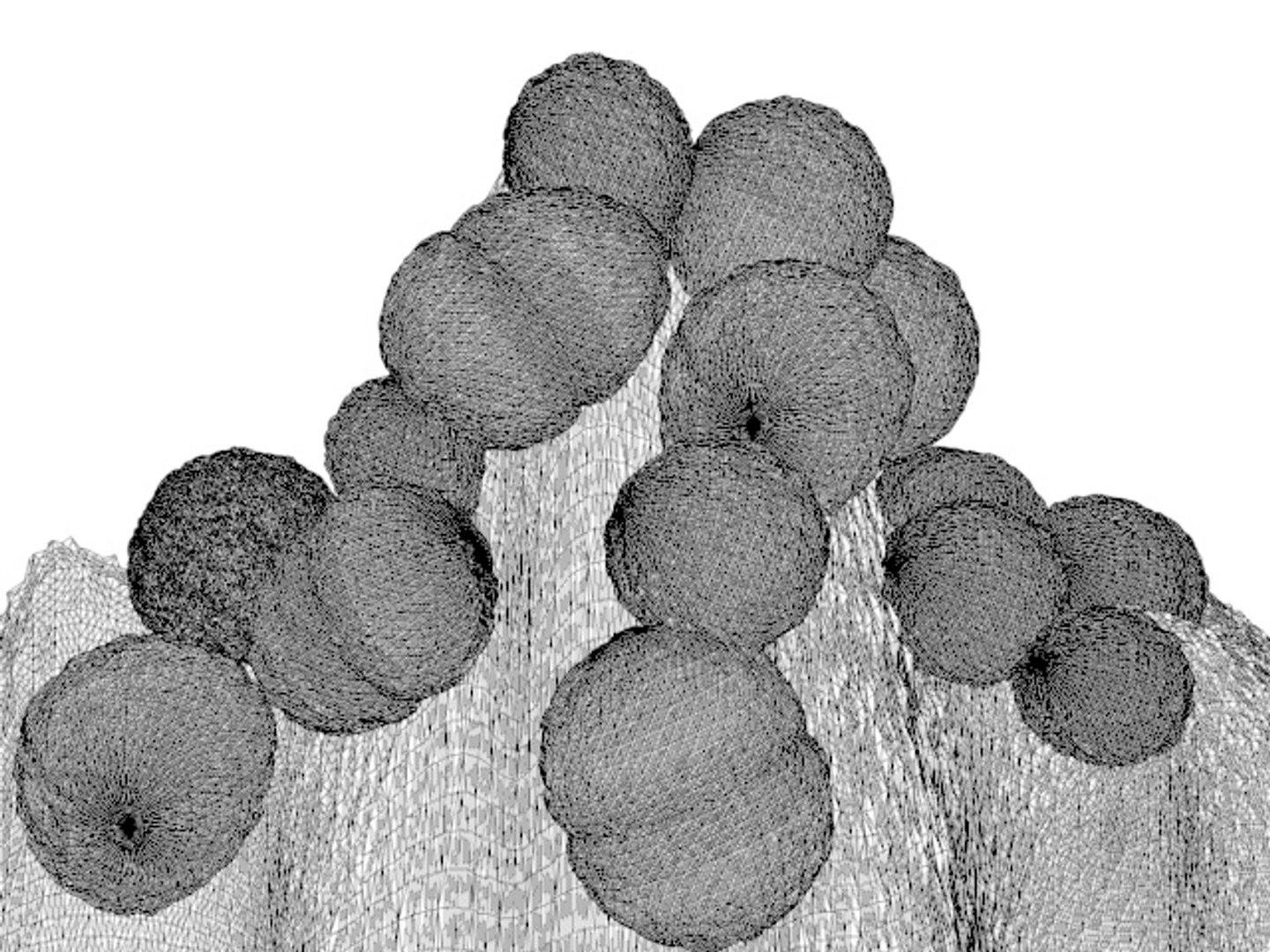 Staphylococcus Bacteria Colony 3d Model