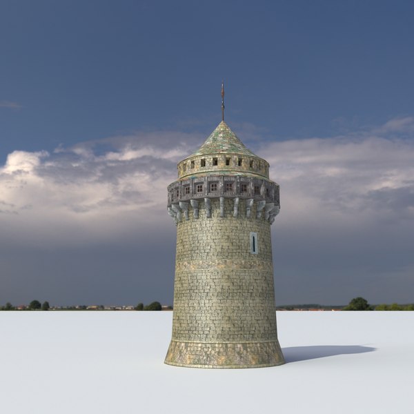 Medieval tower 3D model - TurboSquid 1223070