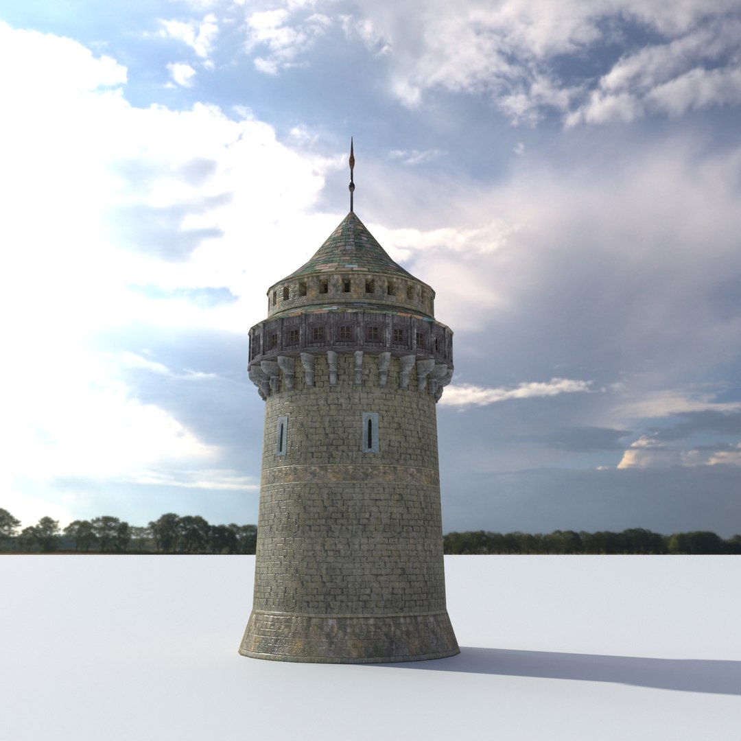 Medieval Tower 3D Model - TurboSquid 1223070