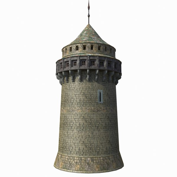 Medieval tower 3D model - TurboSquid 1223070