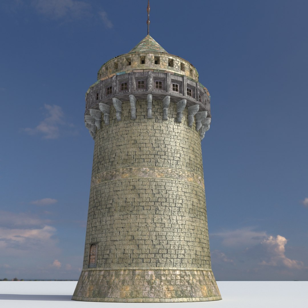 Medieval Tower 3D Model - TurboSquid 1223070