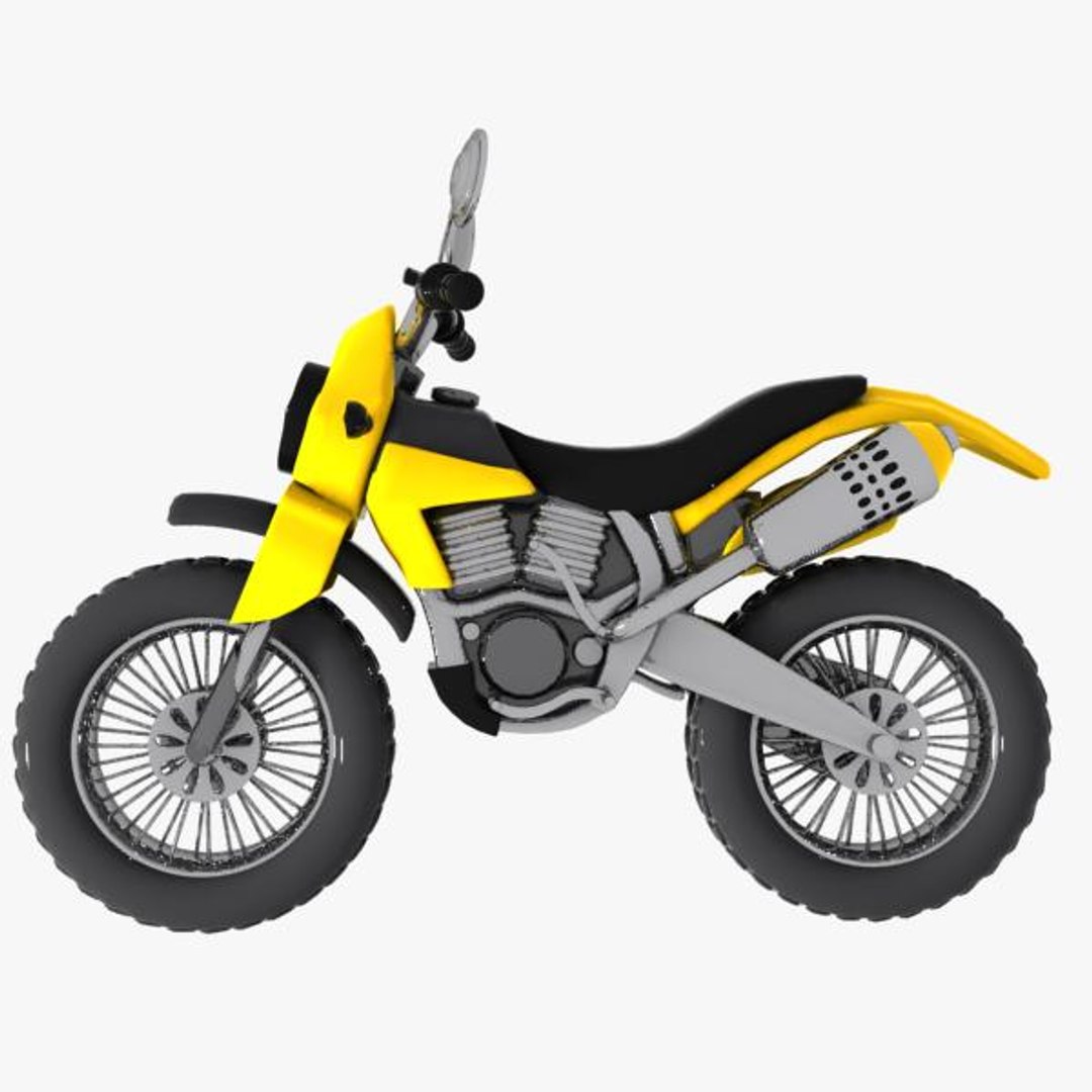3d Cartoon Motocross Car