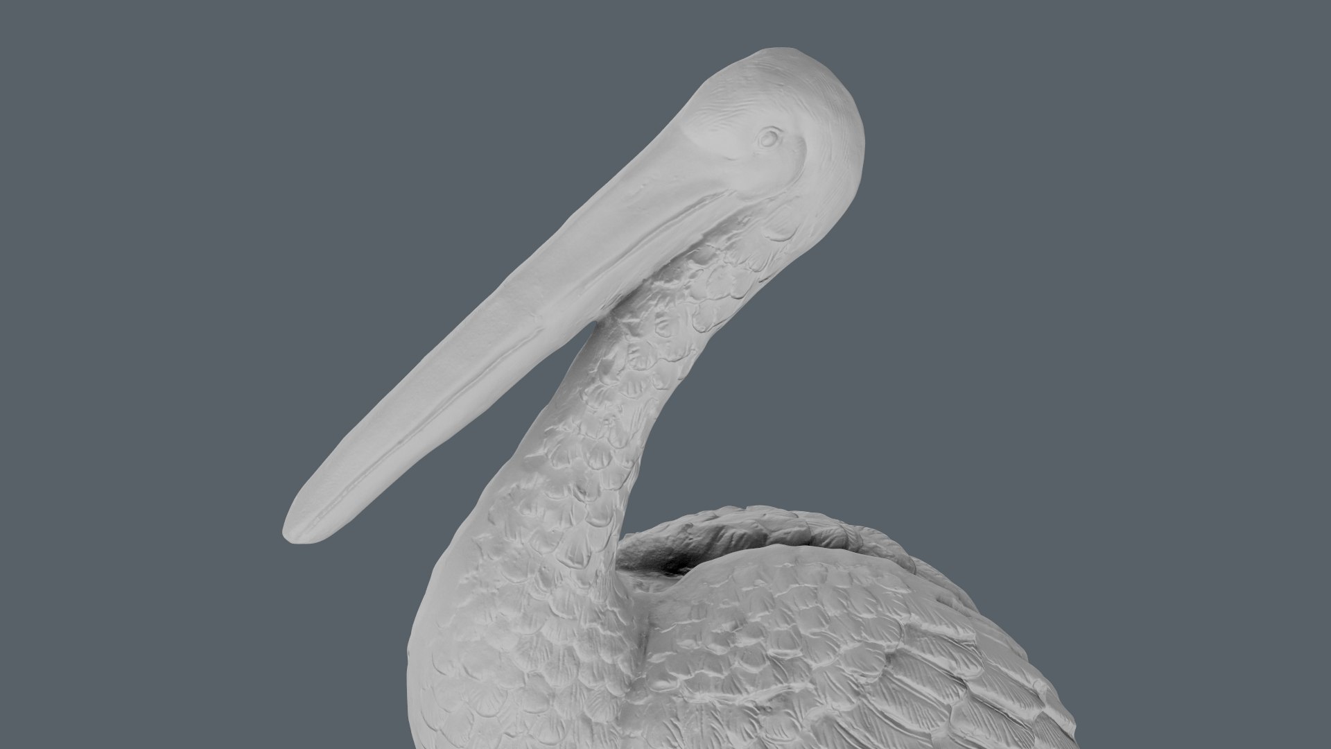3D Pelican Statue - TurboSquid 2067760