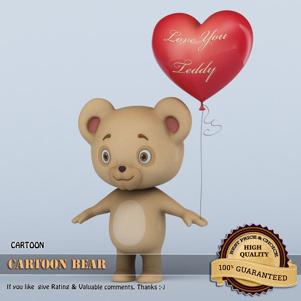 Cartoon Bear 3D Models for Download | TurboSquid