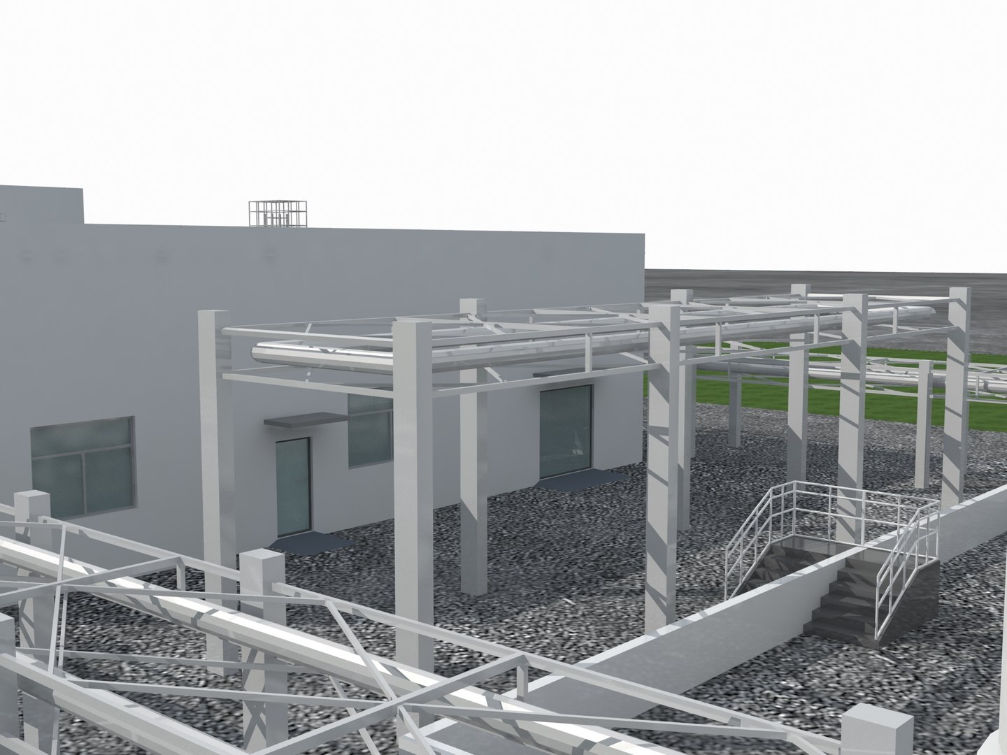 Electrical Substation 3D Model - TurboSquid 2004216