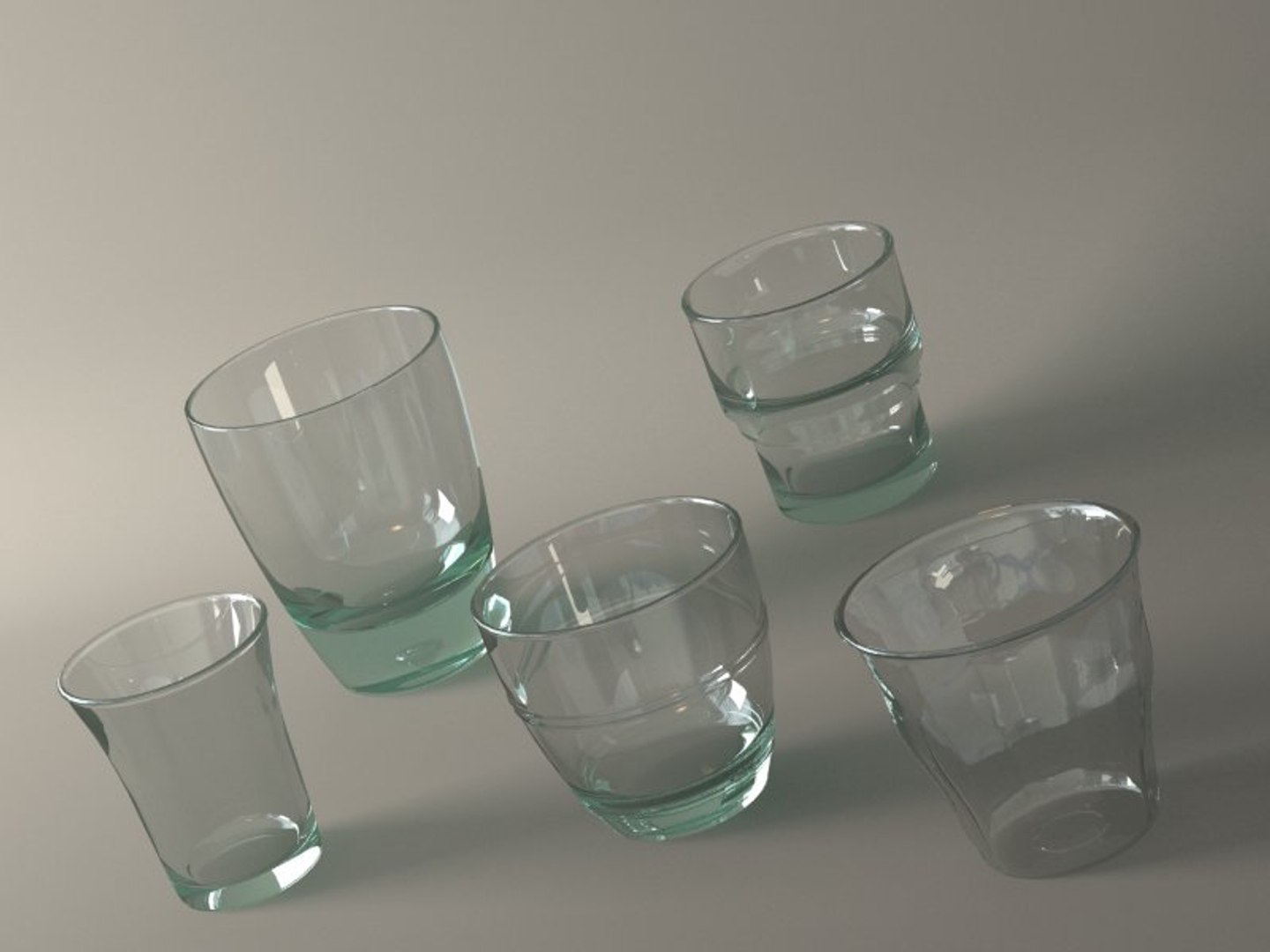 Glassware Glass 25 Modelled Lwo