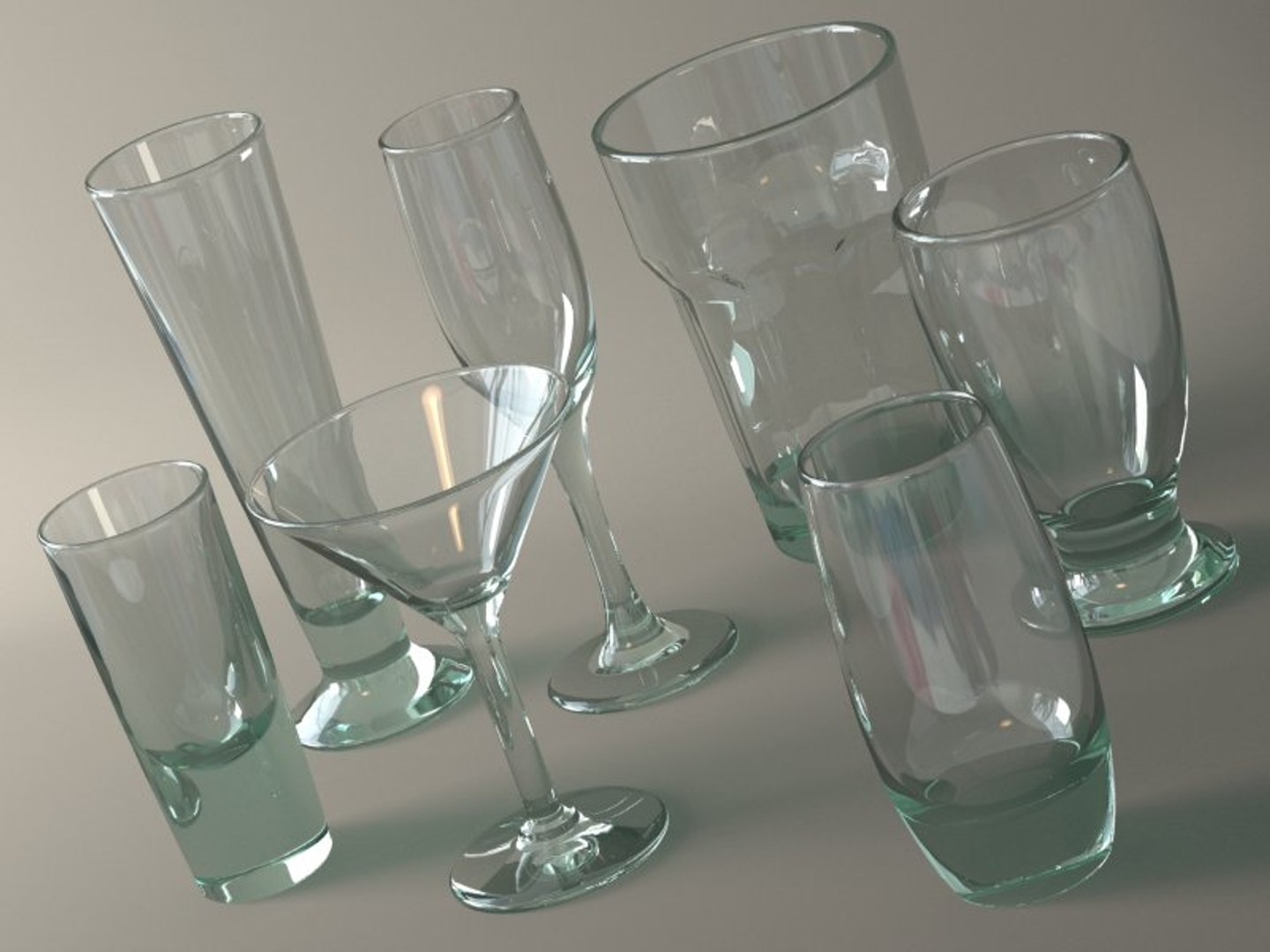 Glassware Glass 25 Modelled Lwo