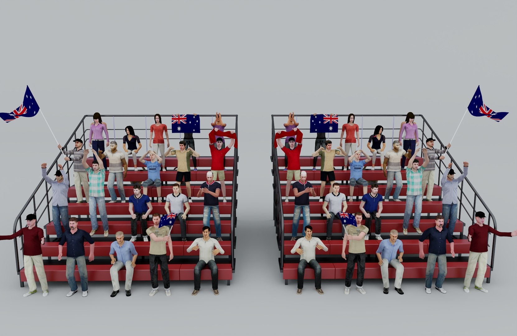 3D Bleachers - TurboSquid 2511388