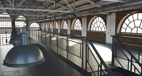Loft hall 3D model - TurboSquid 1241213