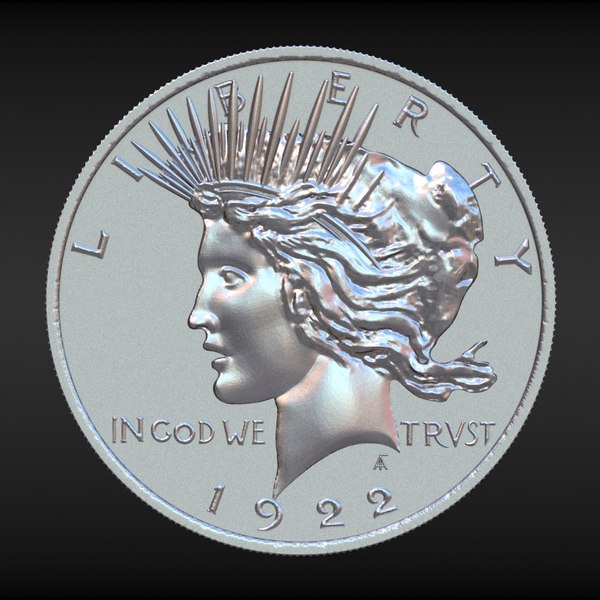 Dollar coin 3D model - TurboSquid 1226578