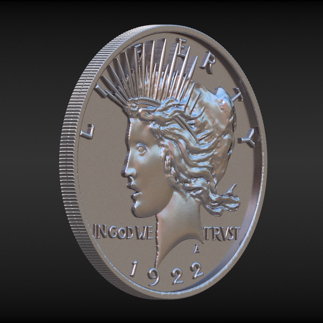 Dollar Coin 3D Model - TurboSquid 1226578