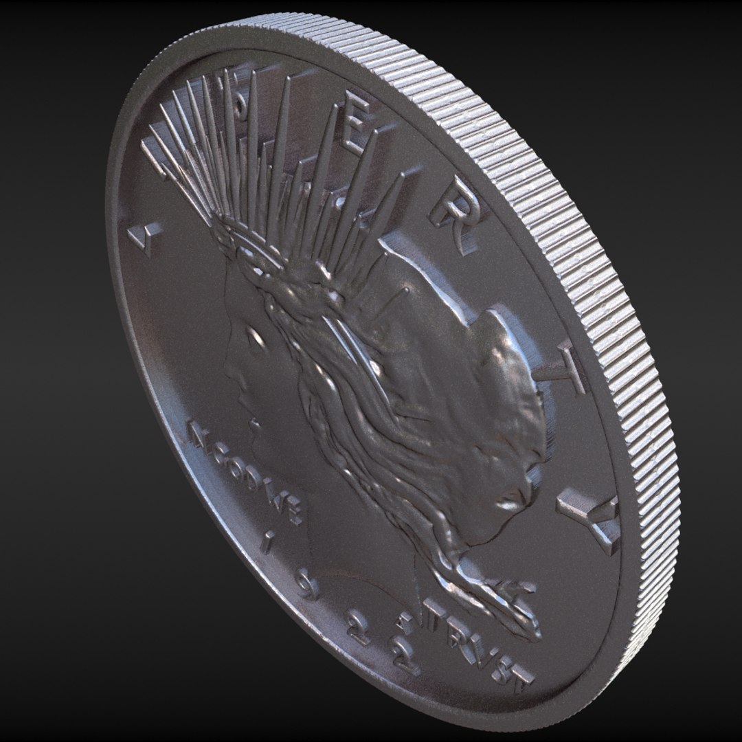 Dollar Coin 3D Model - TurboSquid 1226578