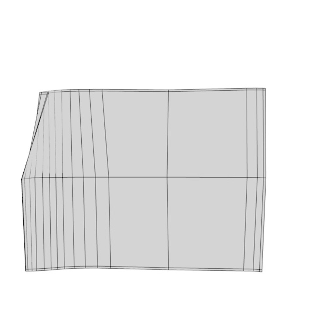 3d model paper sheet