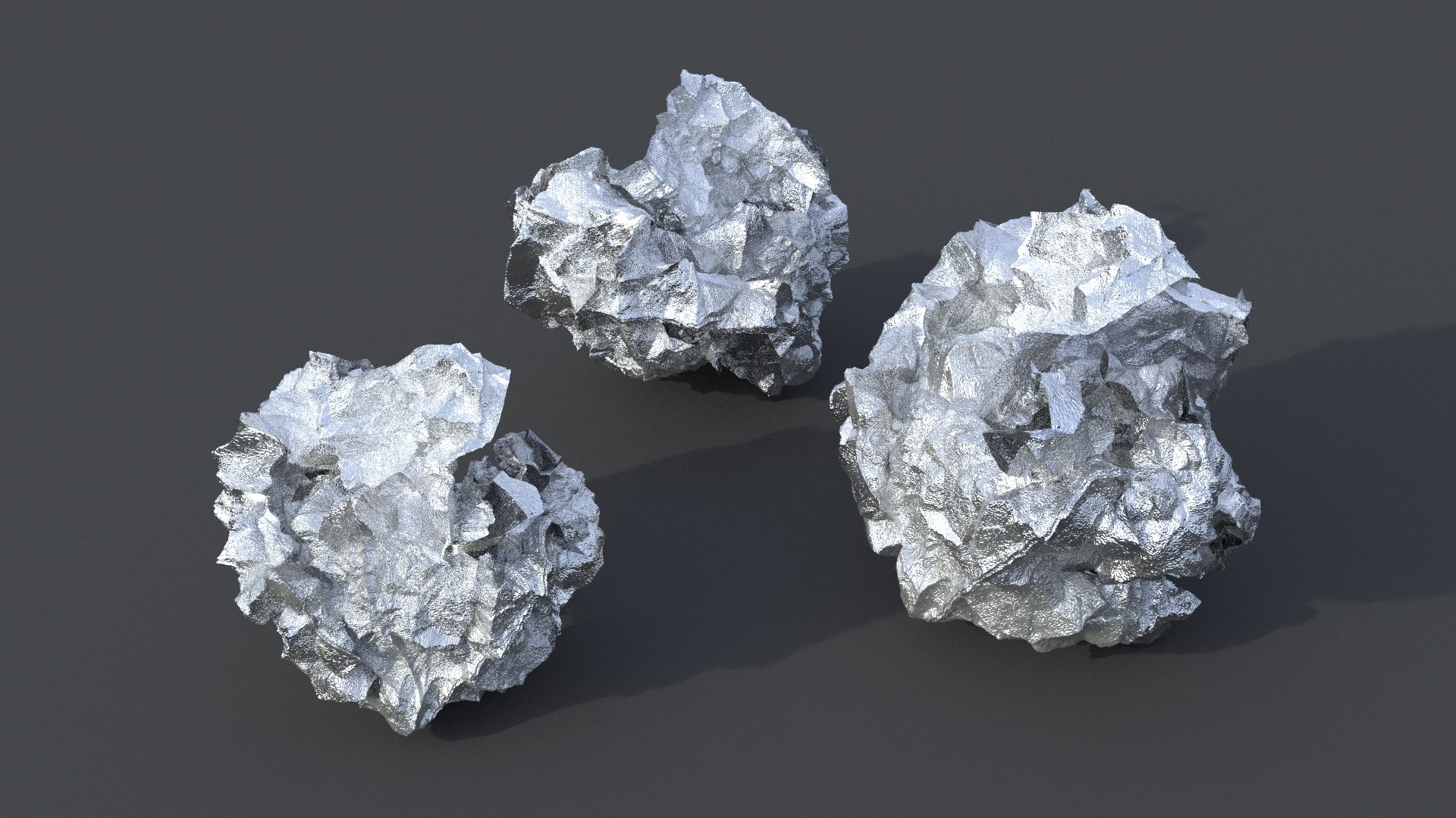 3D Crumpled Foil Paper HD Model - TurboSquid 1897078