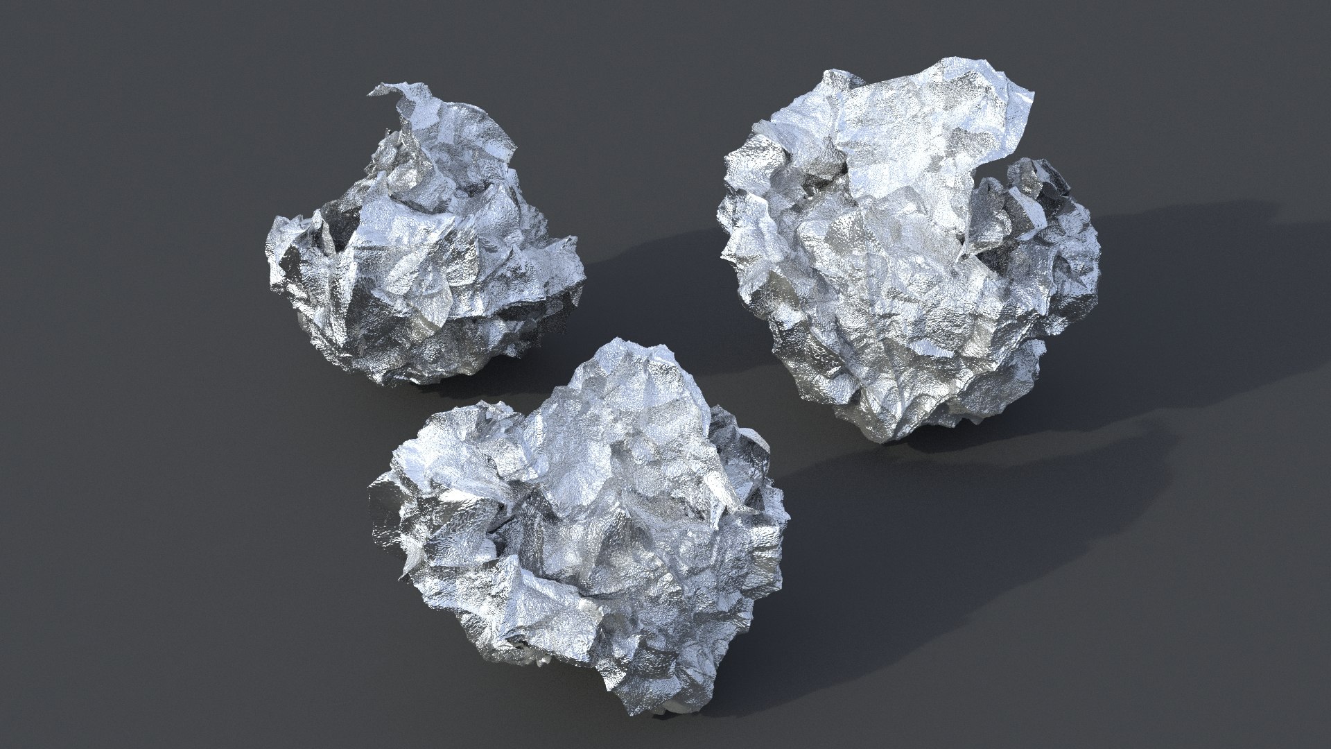 3D Crumpled Foil Paper HD Model - TurboSquid 1897078