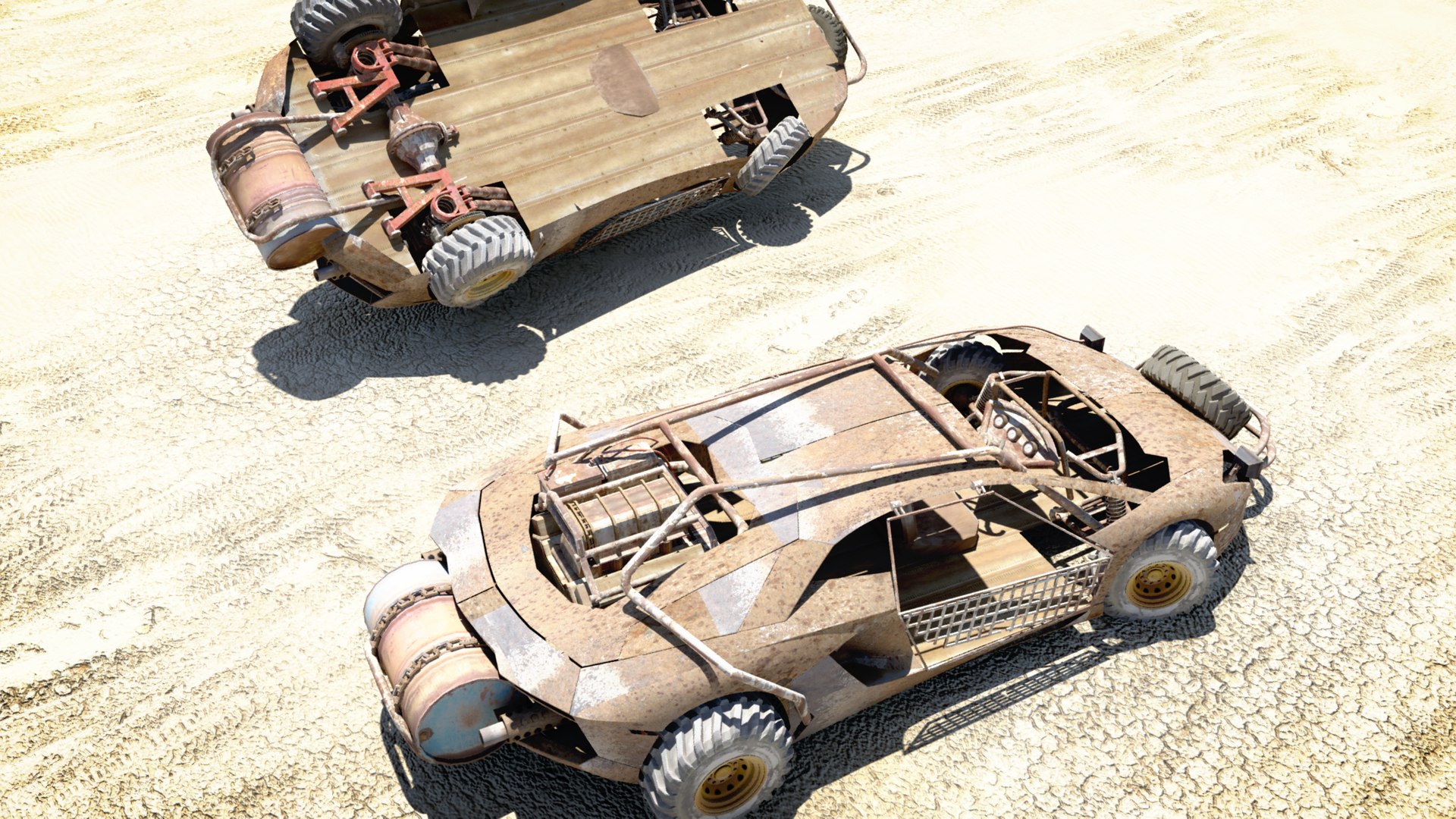3d Rusty Dune Buggy Model
