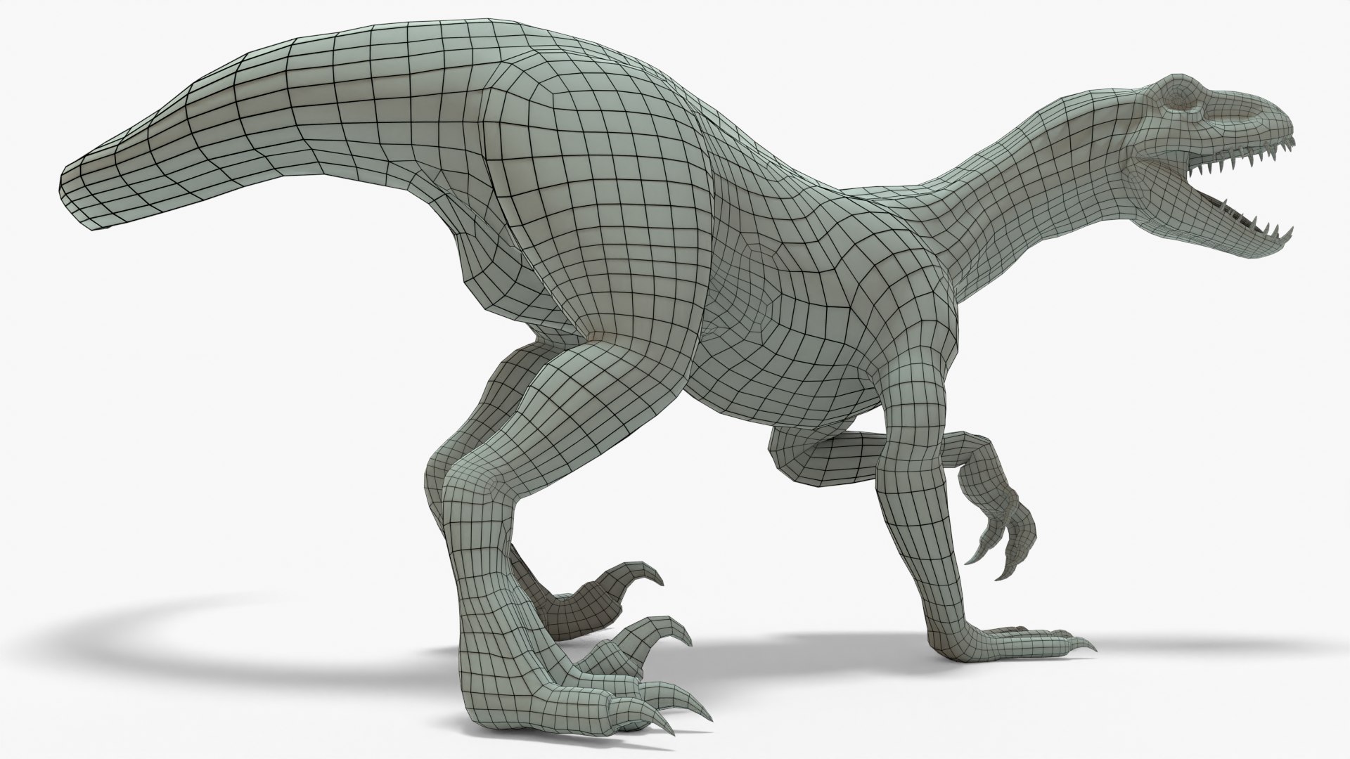 Indoraptor Rigged Basemesh 3D model - TurboSquid 2103404