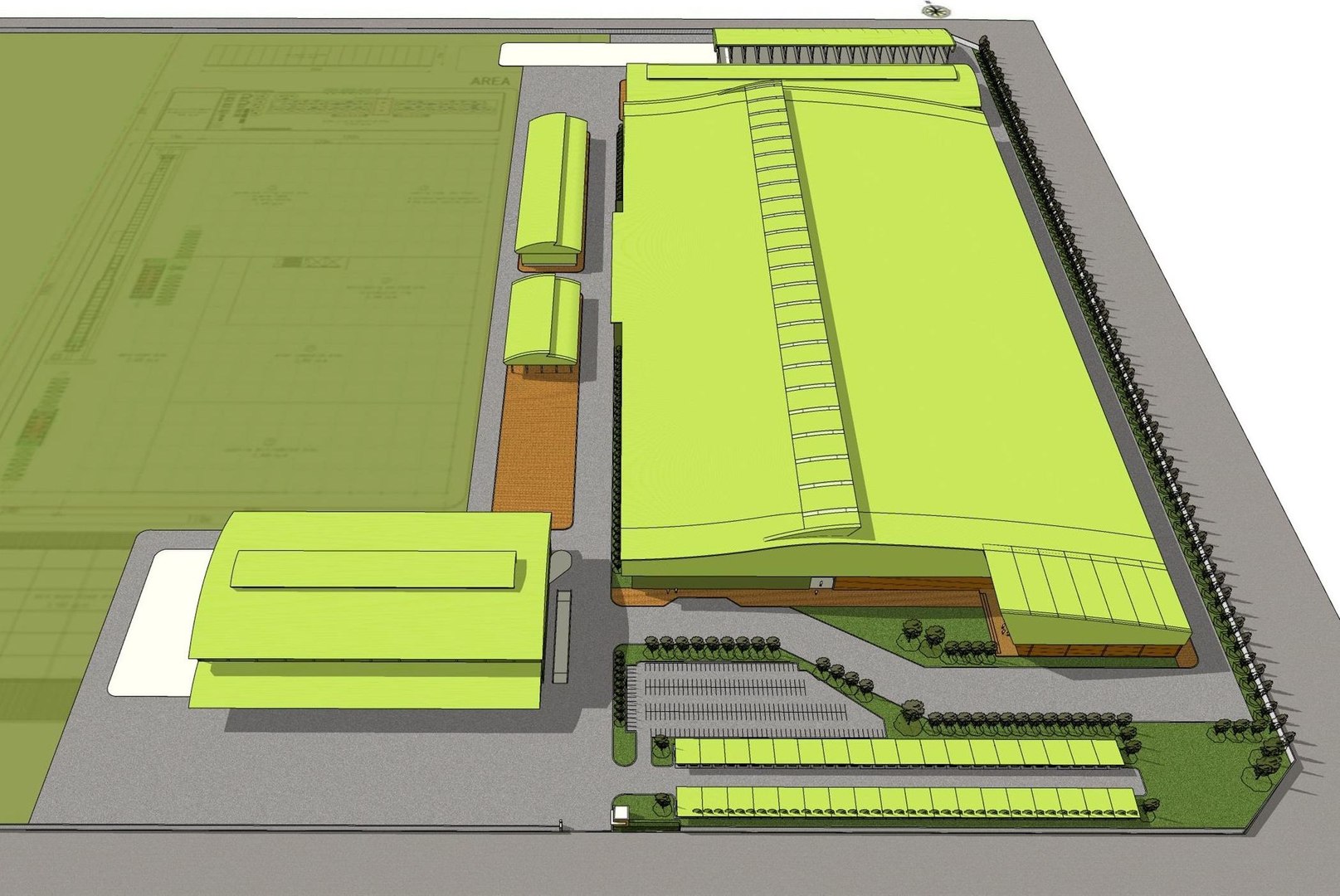 Layout Plan For Industrial Building Projects Model - TurboSquid 2389803