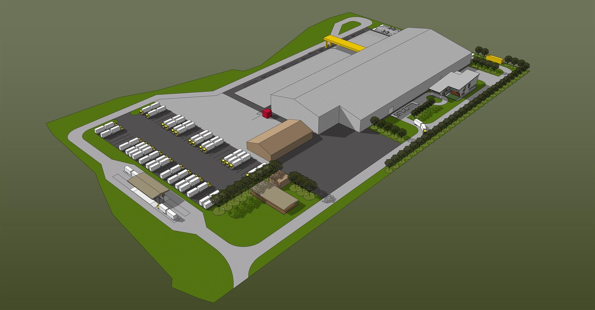 Layout Plan For Industrial Building Projects Model - TurboSquid 2389803